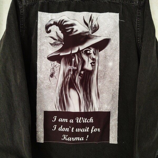Witch Denim Jacket - Etsy