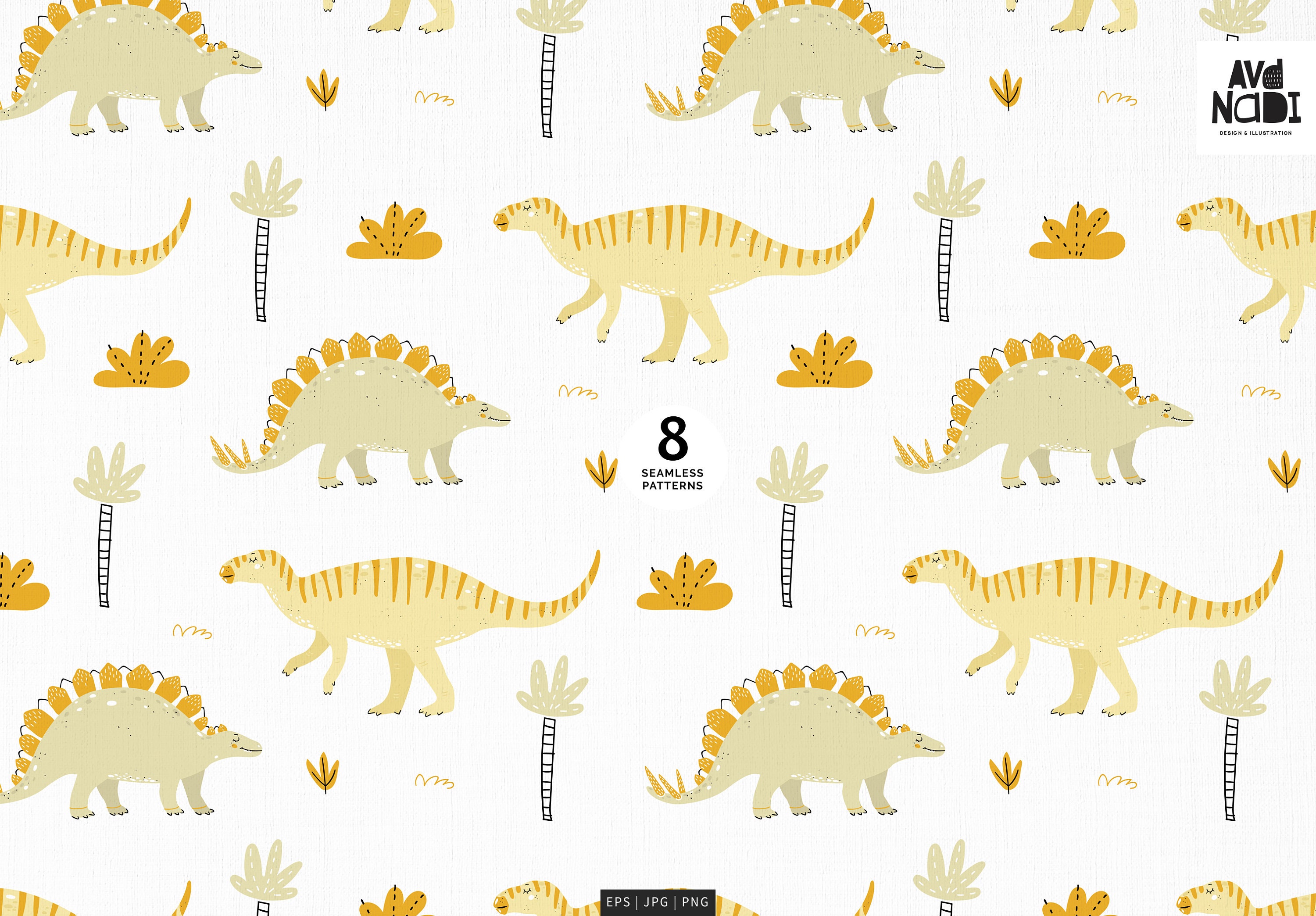 Dinosaur digital paper pack Baby girl dinosaur seamless | Etsy
