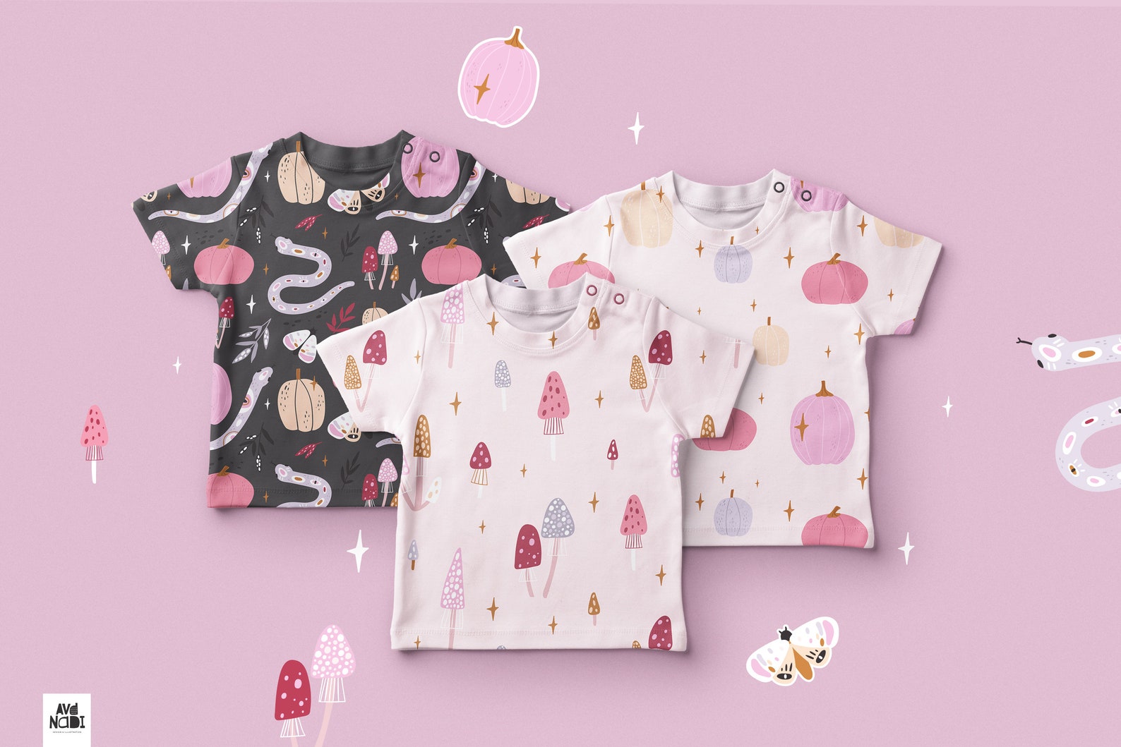 Pastel Halloween Seamless Pattern Halloween Digital Paper - Etsy