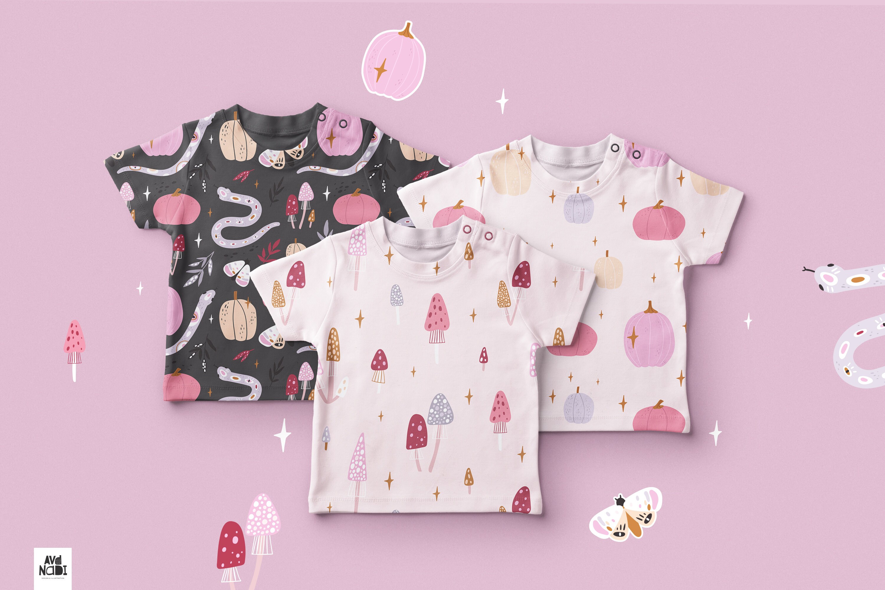 Pastel Halloween Seamless Pattern Halloween Digital Paper - Etsy