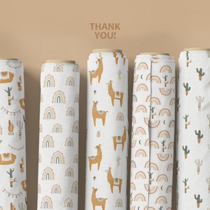 Boho Llama Digital Paper, Llama Seamless Pattern, Llama Png, Boho ...