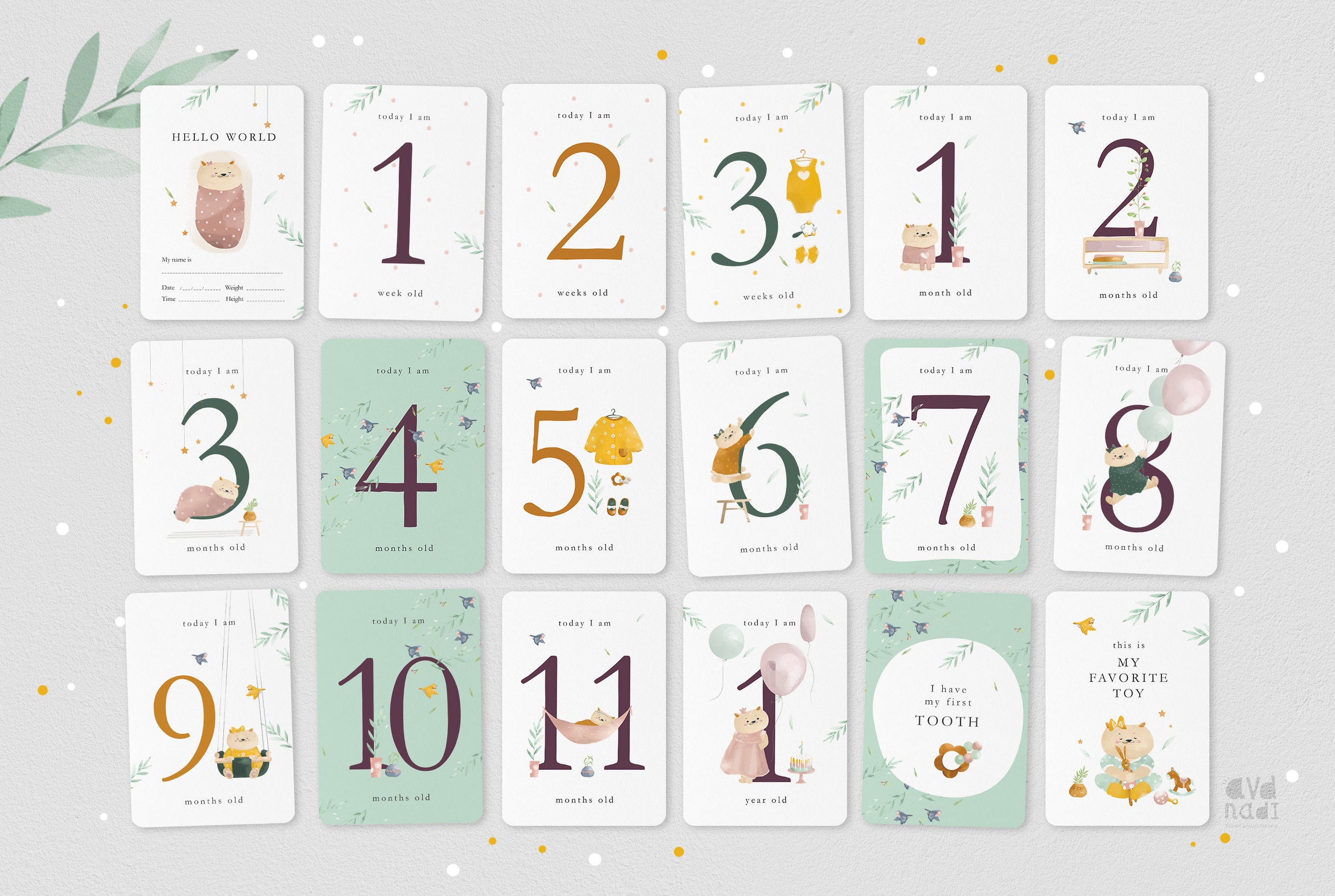 Printable Milestone Cards Baby Girl Milestone Cards Baby - Etsy
