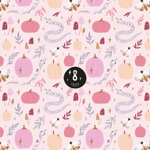 Pastel Halloween Seamless Pattern, Halloween Digital Paper Pack ...