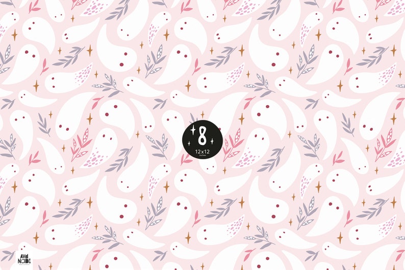 Pastel Halloween Seamless Pattern, Halloween Digital Paper Pack ...