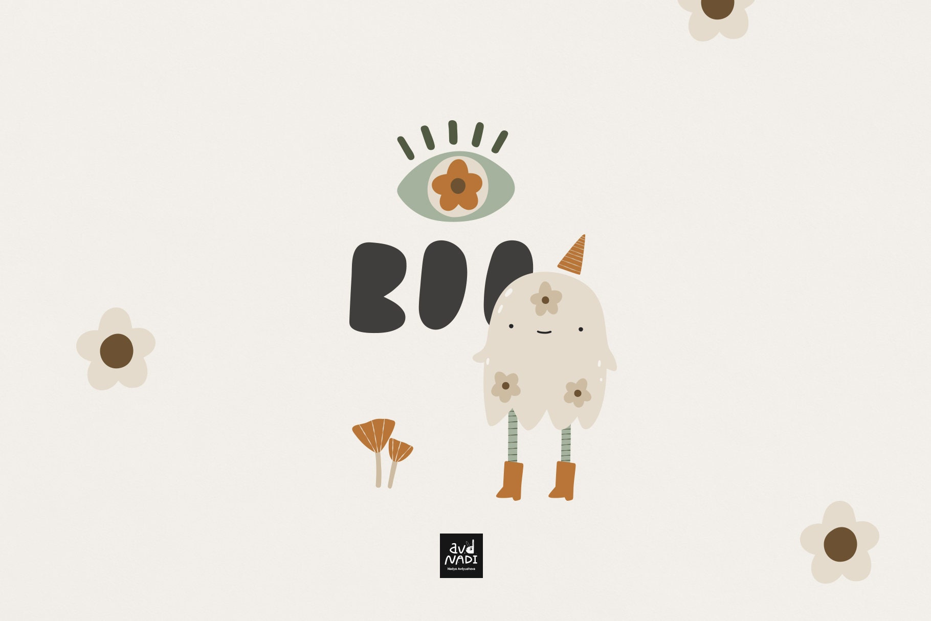 Spooky Halloween Clipart Set, Pumpkin Clipart, Cute Ghost Clipat ...