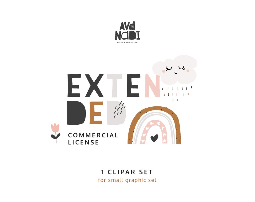 Extended License for Clipart Set, Commercial License by Avdnadi - Etsy