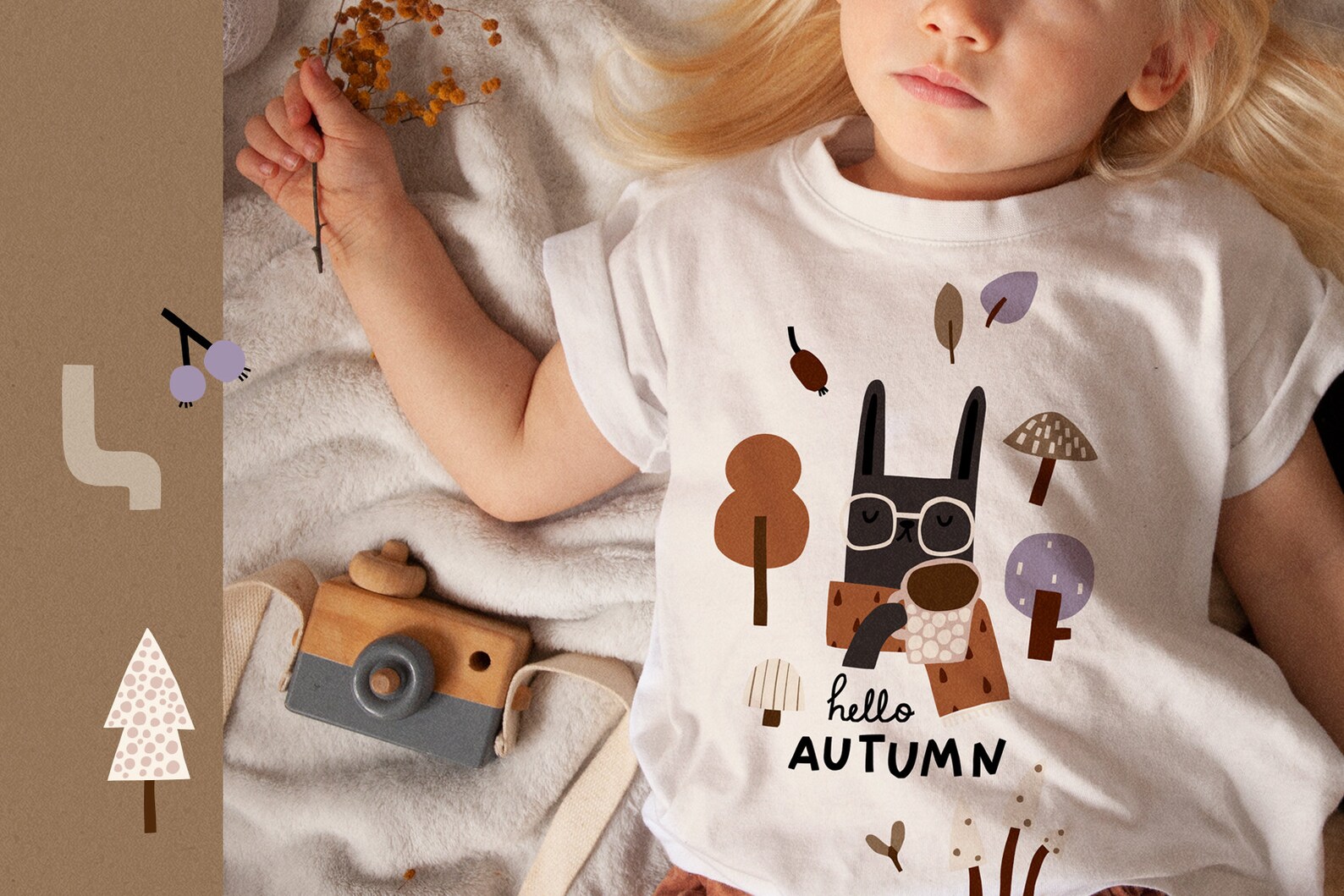 Cozy Autumn Clipart and Fall Seamless Patterns, Forest Animals Cliart ...