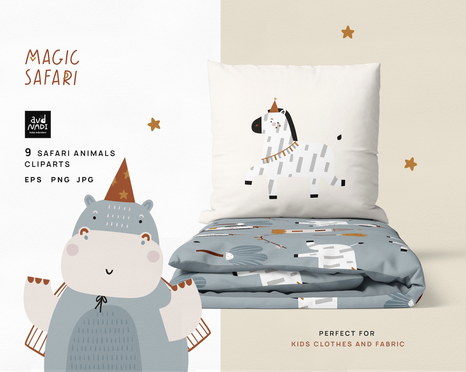 Magic Safari Animals Clipart, Baby Animal Png, Safari Nursery, Lion ...