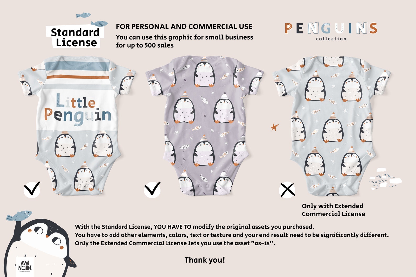 Arctic Penguin Clipart Set, Penguin Digital Paper, Winter Penguin ...