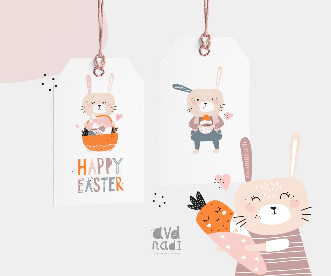 Easter Clipart, Bunny Clipart, Easter Bunny Clipart, Bunny Svg, Easter ...