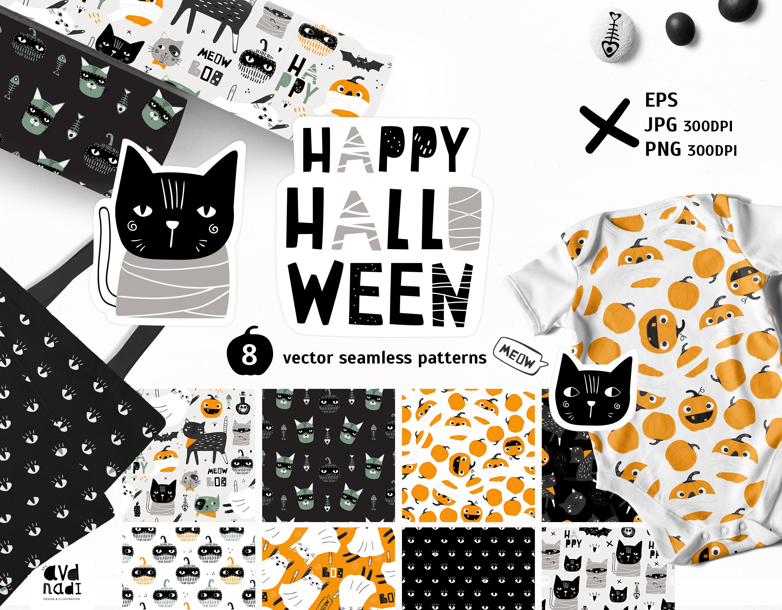 Happy Halloween Digital Paper Pack Halloween Seamless - Etsy