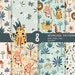 Safari Digital Paper Pack Jungle Animals Seamless Pattern | Etsy
