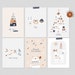 Boho Christmas Printable Cards, Holiday Cards Set, Digital Christmas ...