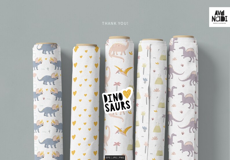 Dinosaur digital paper pack Baby girl dinosaur seamless | Etsy