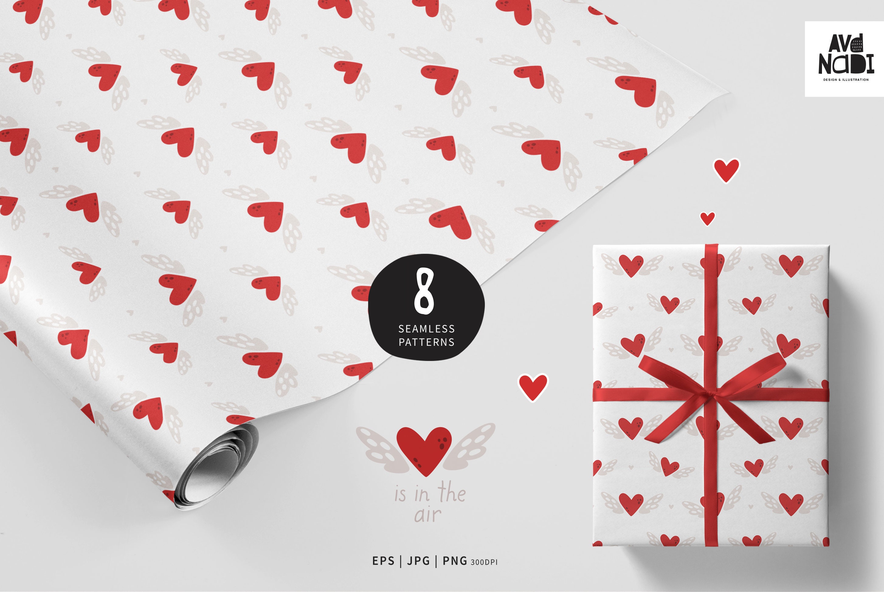 Love Seamless Pattern Baby Digital Paper Heart Background | Etsy