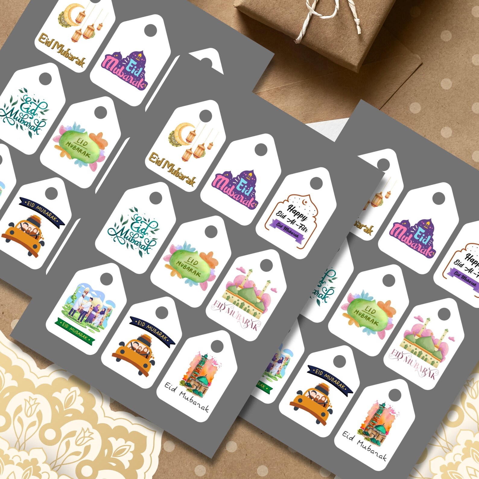 9 Printable Eid Gift Tags Printable Eid Al Fitre Gift Tags Printable ...