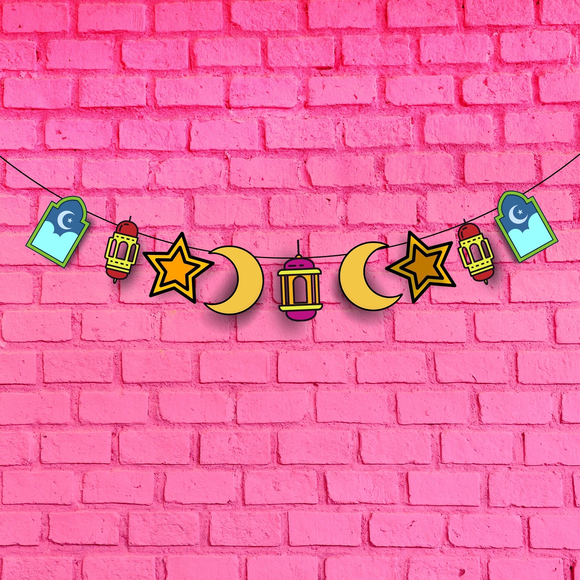 Printable DIY Ramadan Bunting Printable Kid's Ramadan - Etsy