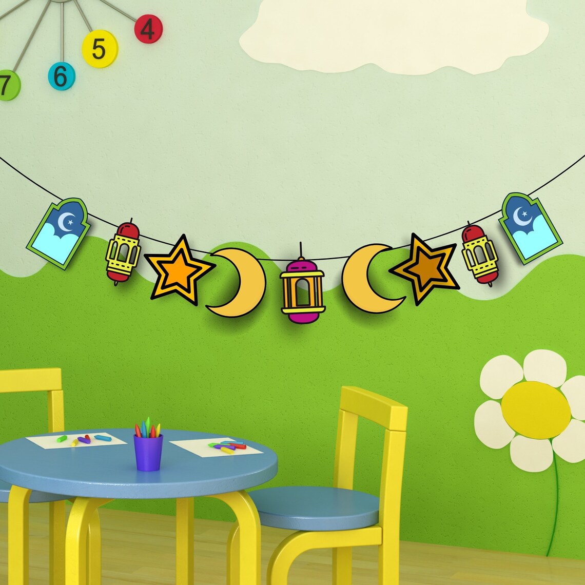Printable DIY Ramadan Bunting Printable Kid's Ramadan - Etsy