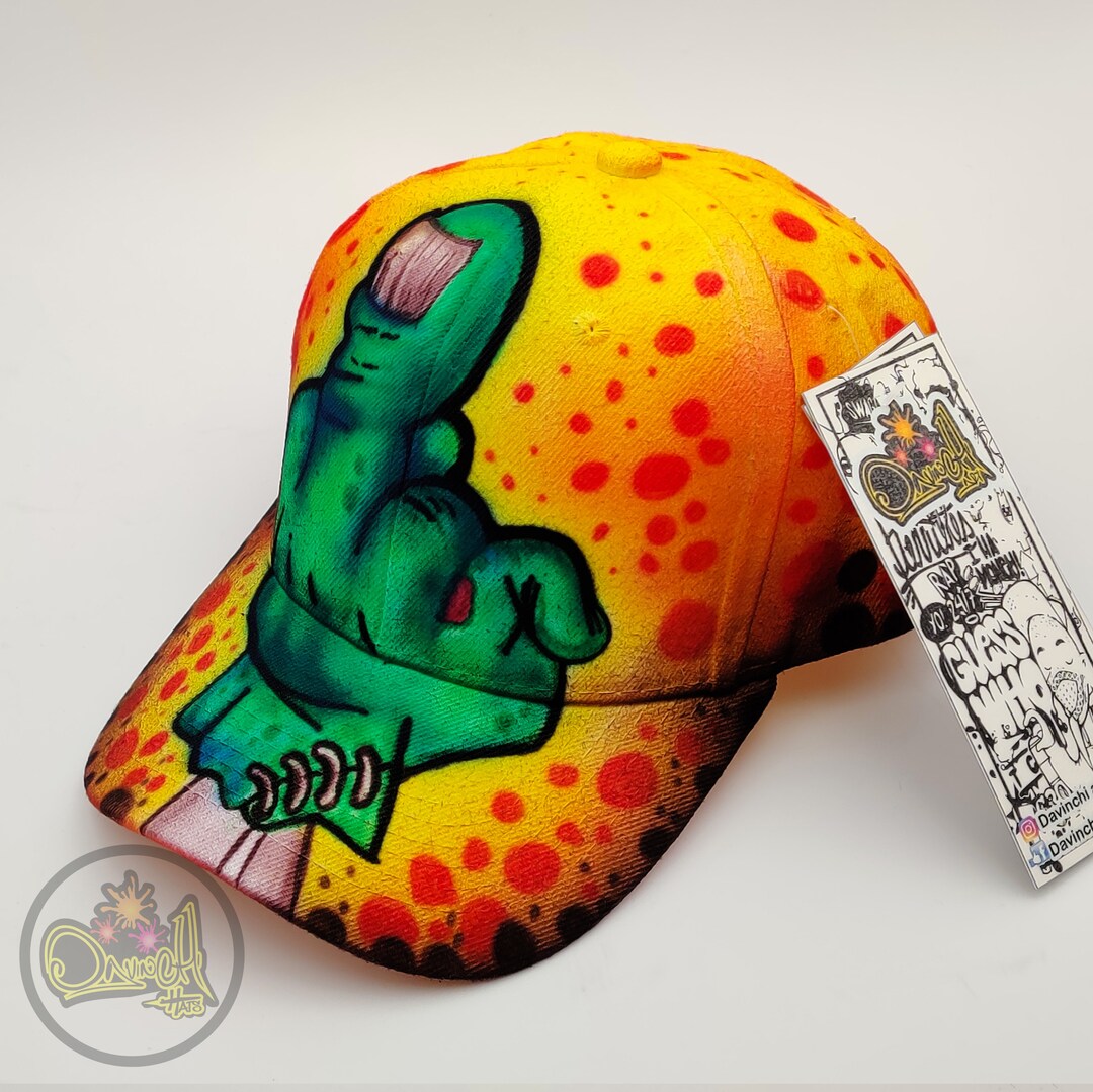 Cap Painted by Hand in Airbrushing Technique is an Amazing Product - Etsy