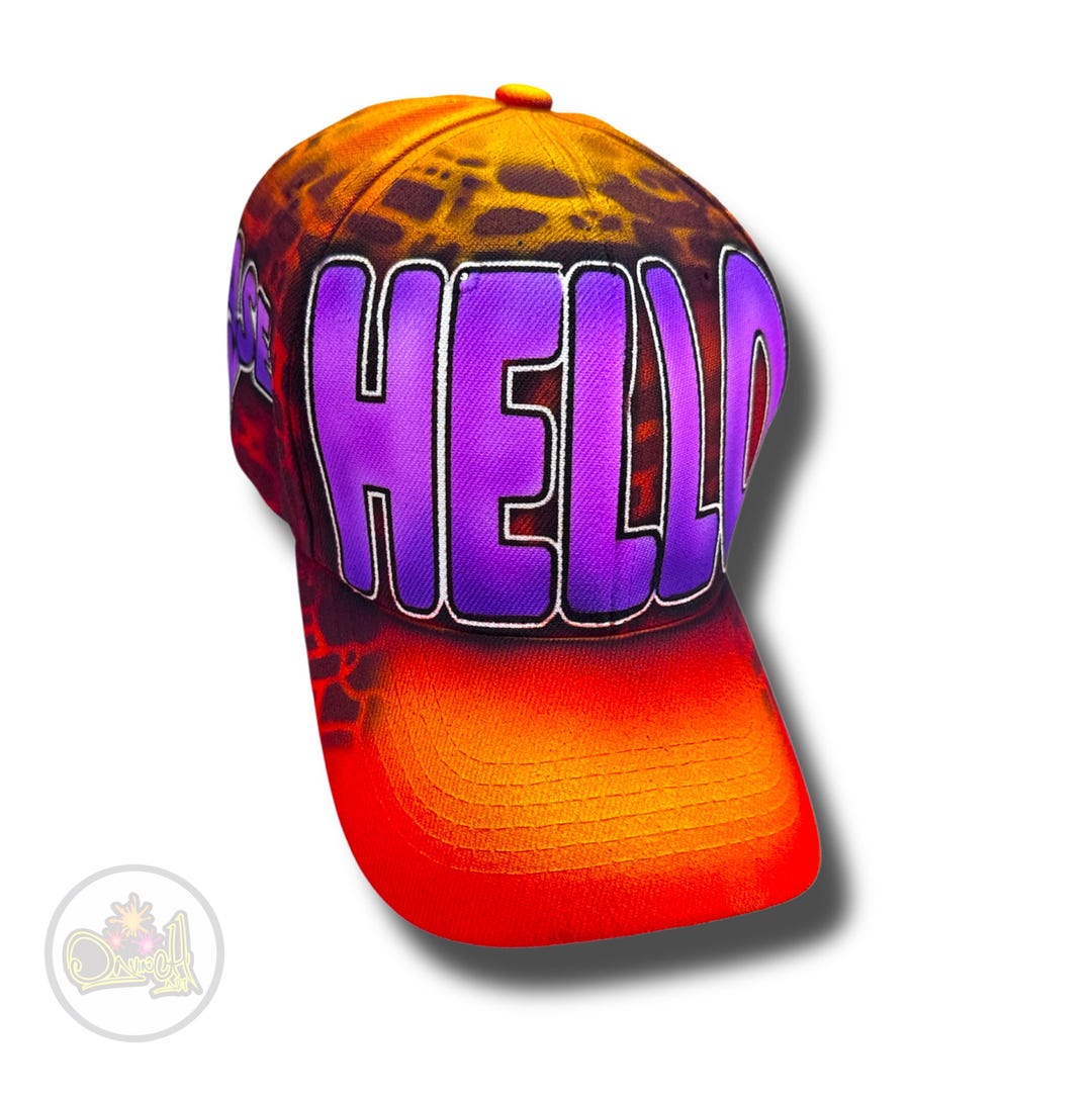 Custom Graffiti Baseball Cap – Urban Street Art Lettering Hat - Etsy
