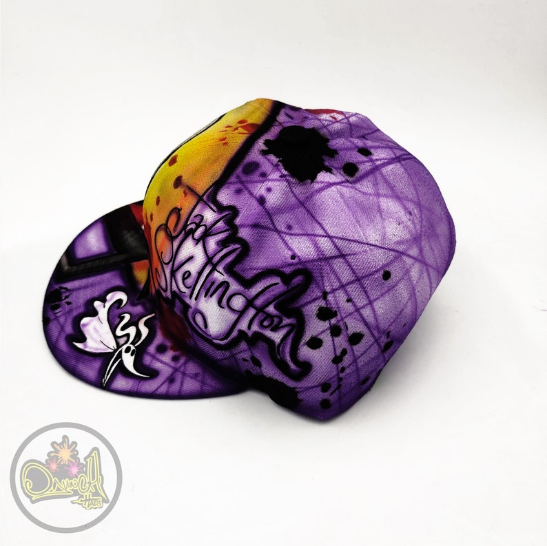 Jack - Snapback Hat Hand Painted in Airbrush Technique - Etsy