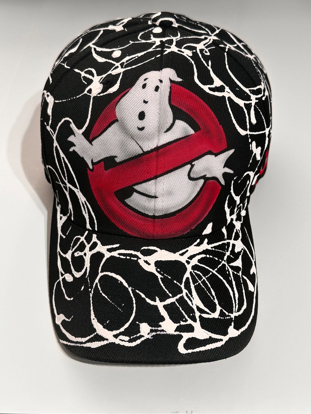 Ghostbusters Cap- Hand Painted Cap Based on the Famous Movie - Etsy
