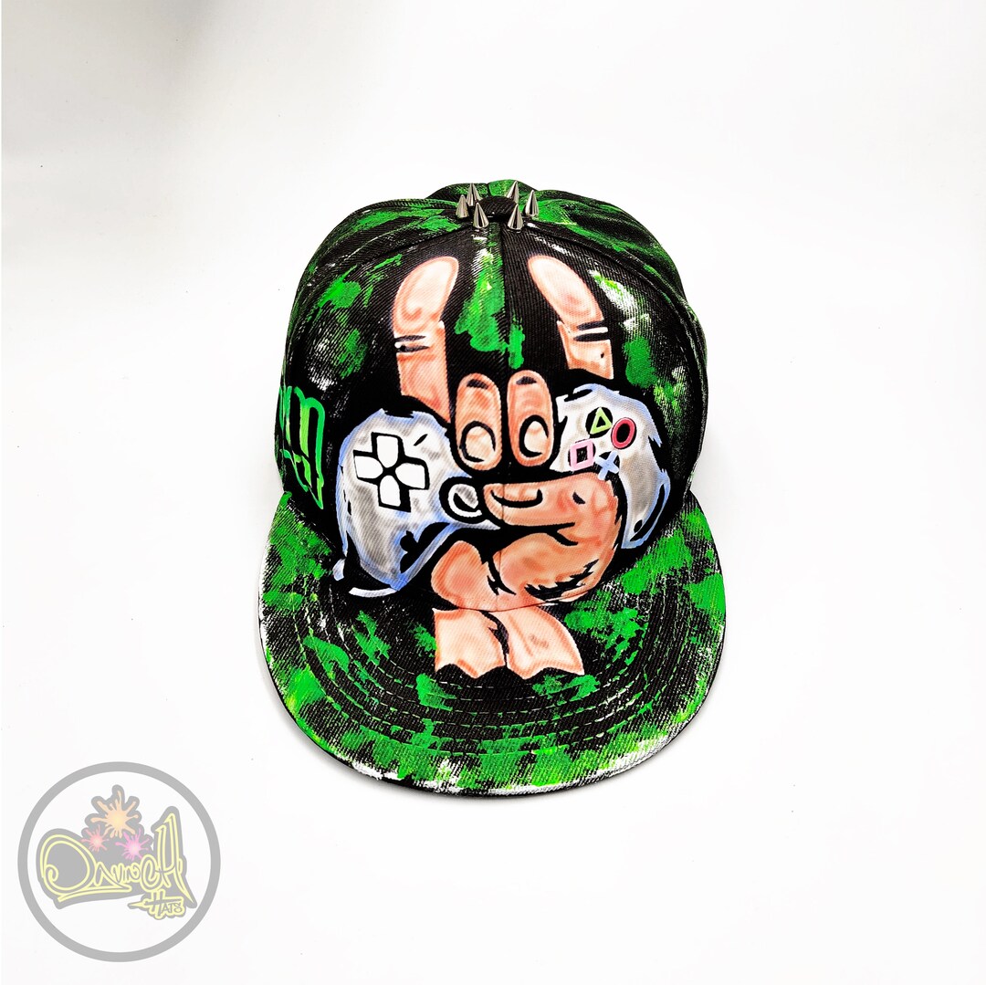 Special Cap for Gamers Cap Painted by Hand in Airbrushing - Etsy