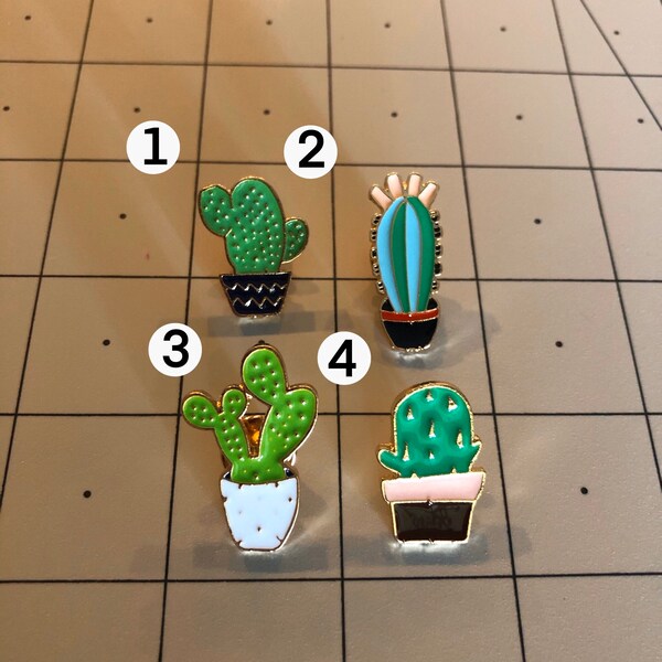 Cactus Enamel Pin - Etsy
