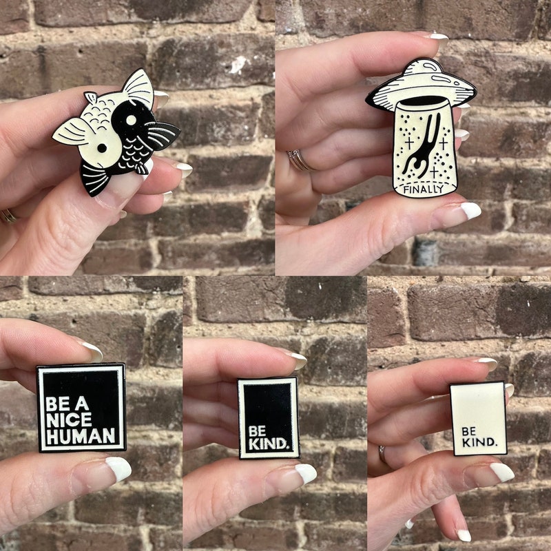 White Pin - Etsy