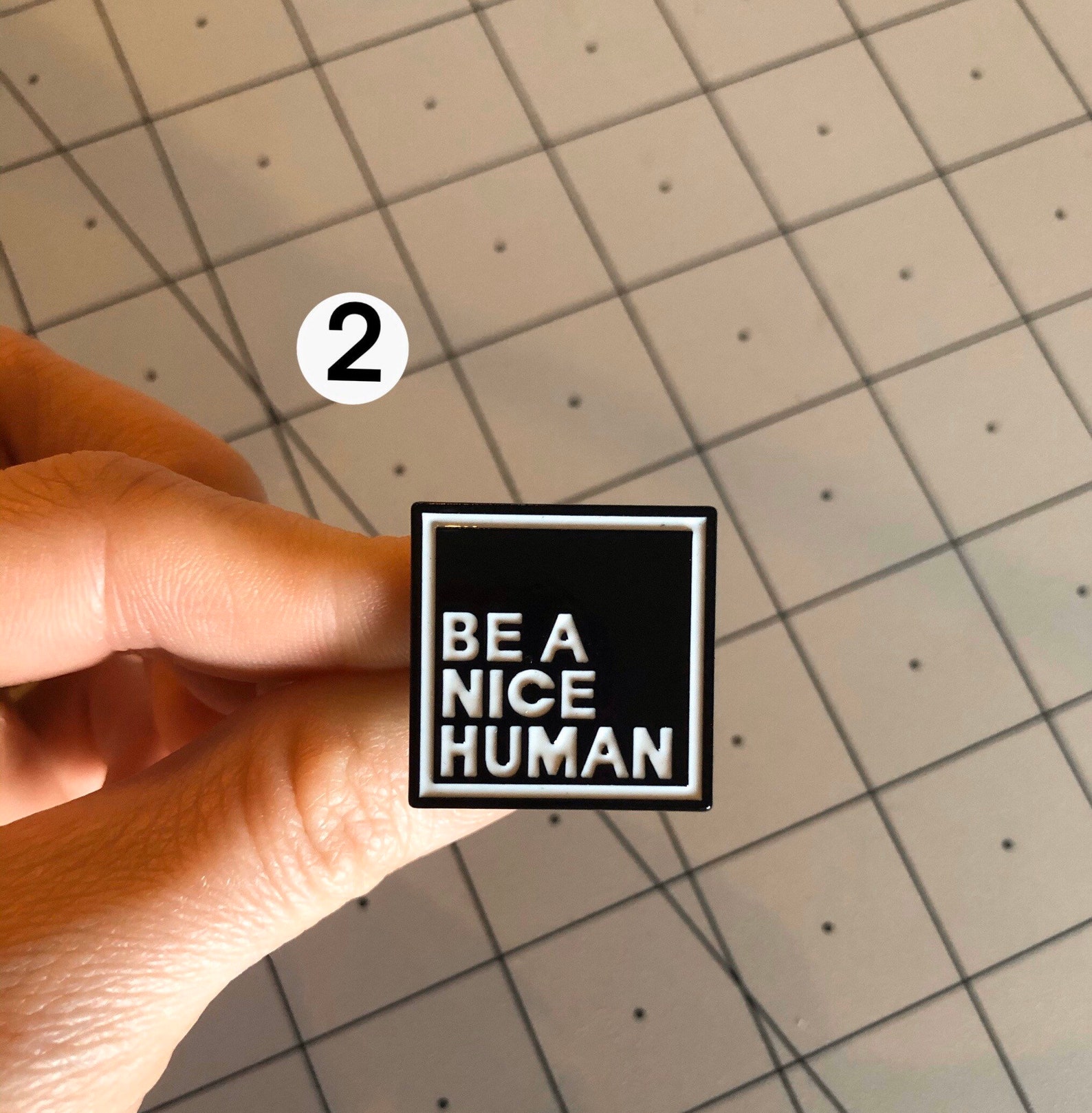 Black and White Enamel Pins - Etsy