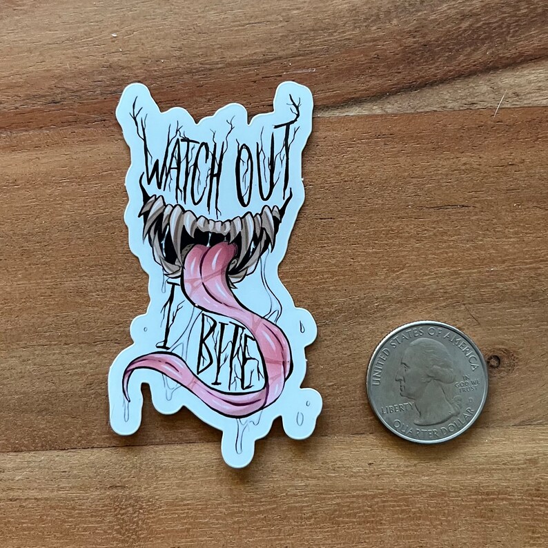 Monster Fucker/i Bite Vinyl Stickers - Etsy Australia
