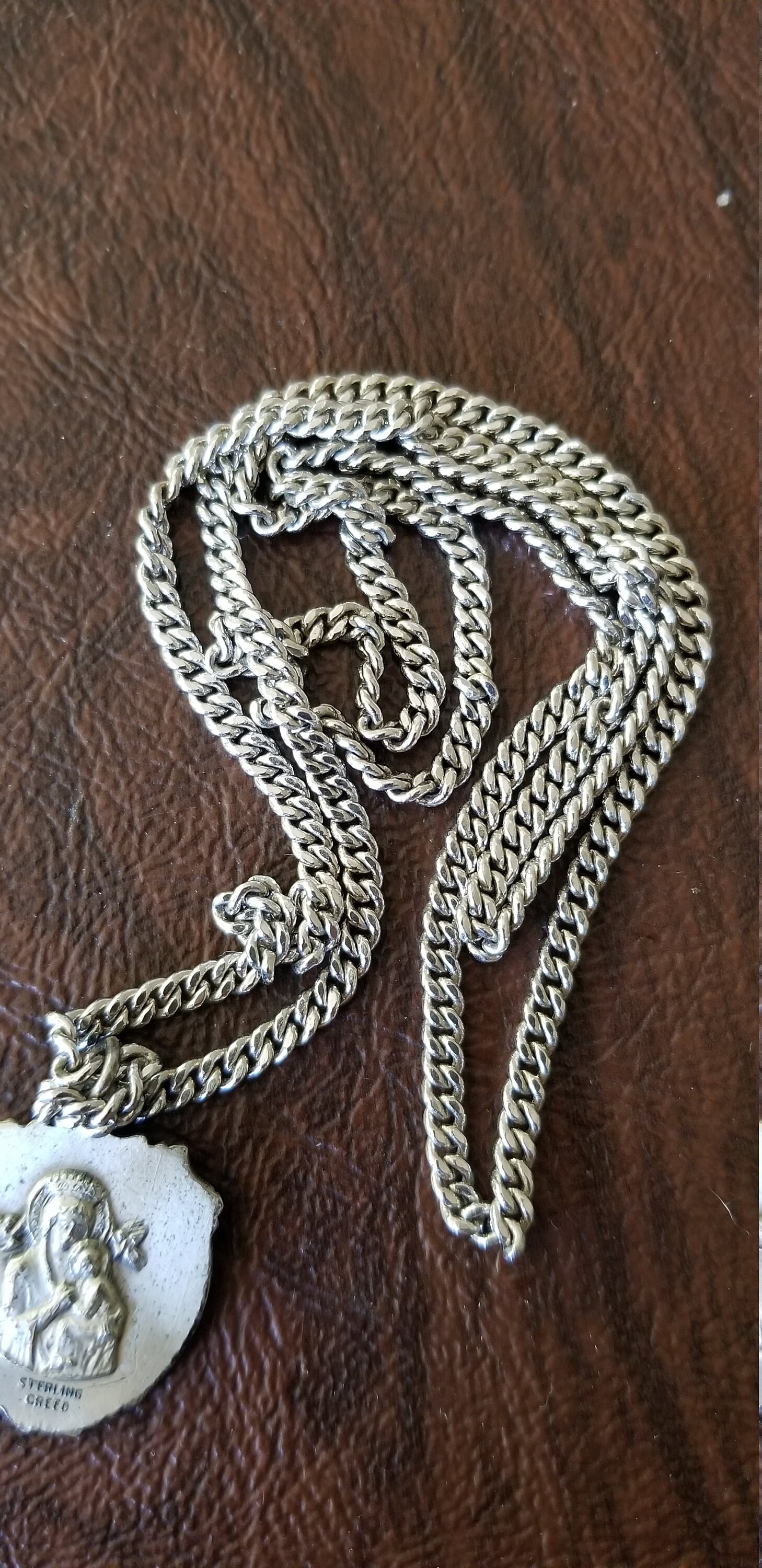 Vintage Creed Sterling Religious Medal St. Gerard Necklace - Etsy