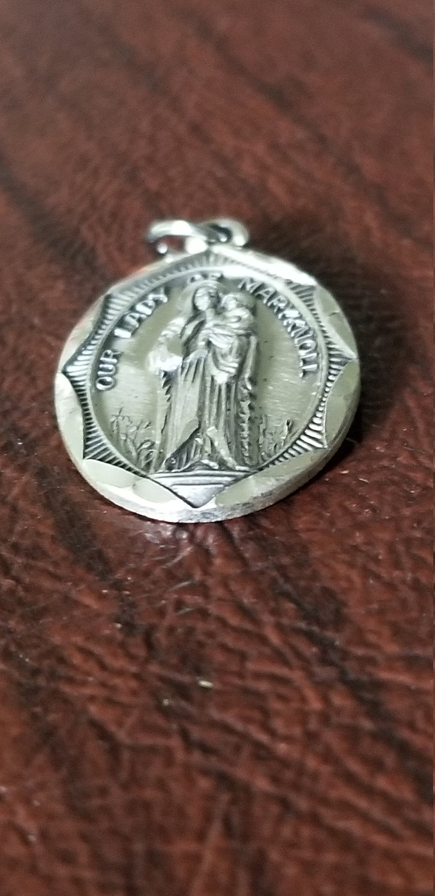 Vintage Creed Sterling Silver Religious Medal/pendant Our - Etsy