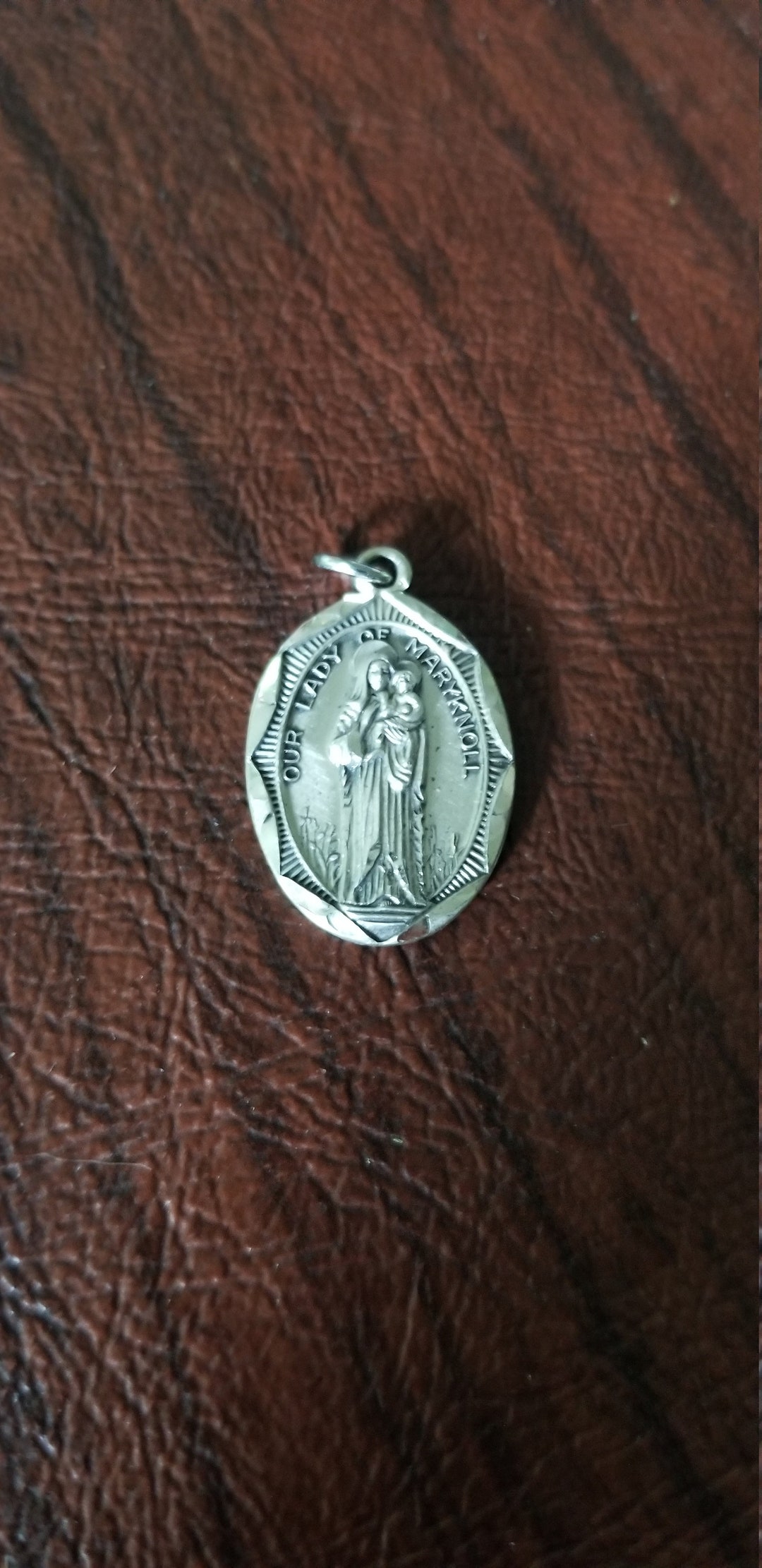 Vintage Creed Sterling Silver Religious Medal/pendant, Our Lady of ...