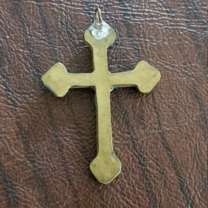 Beautiful Vintage Micro Mosaic Cross Pendant, Blue Glass Mosaic, Greek ...