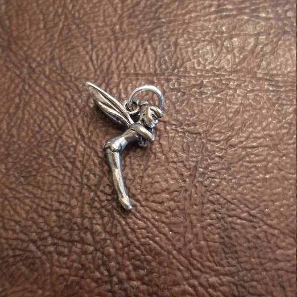 Sterling Silver Tinkerbell Charm - Etsy