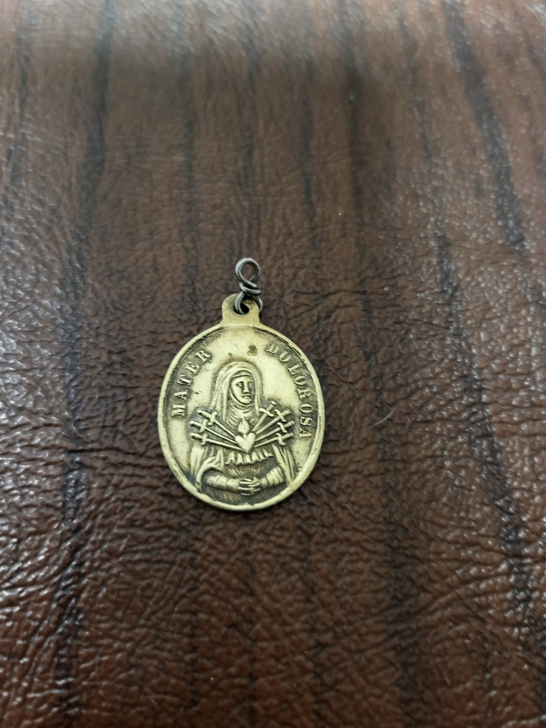 Mater Dolorosa and so God Loved Religious Medal, Two-sided Medal, 7 ...