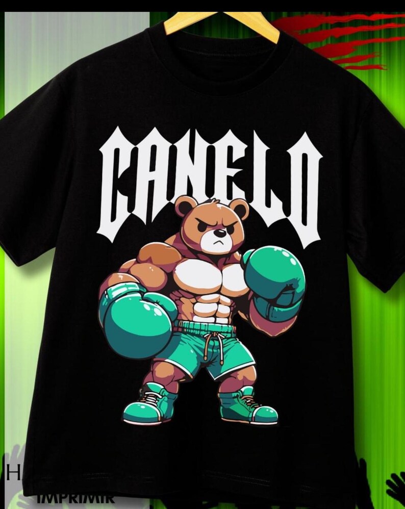 Canelo Alvarez Bear Dtf Png Logo 2024 ORIGINAL LOGO No Copy Trend - Etsy