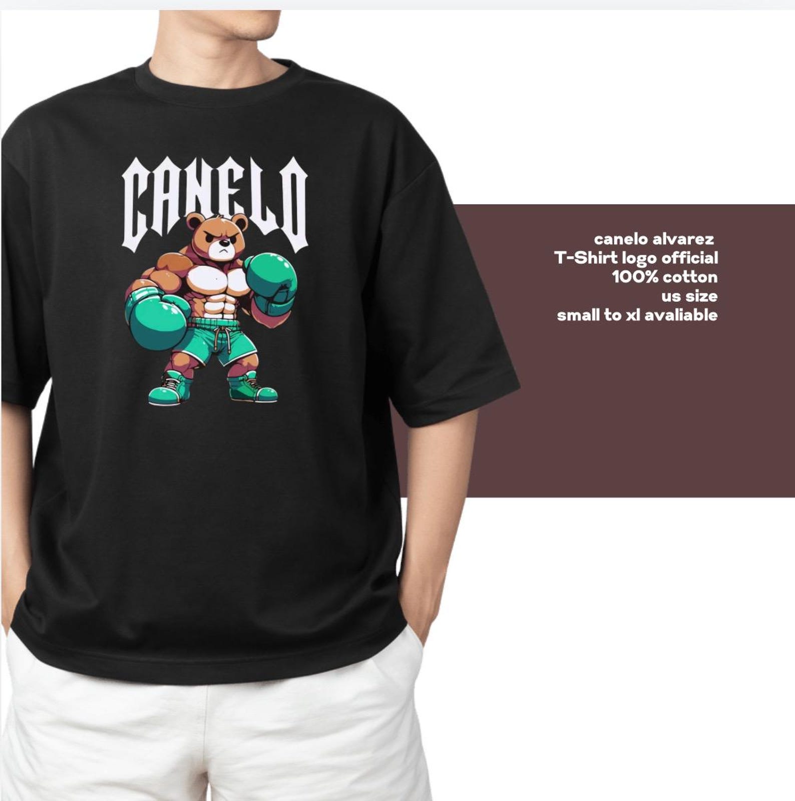 Canelo Alvarez Bear Dtf Png Logo 2024 ORIGINAL LOGO No Copy Trend - Etsy