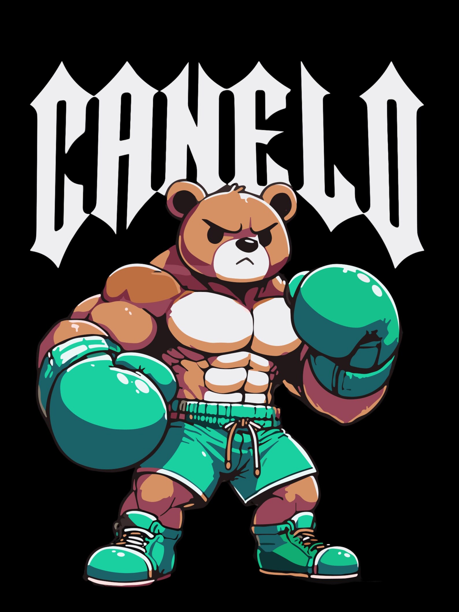 Oso canelo alvarez Dtf Png logo 2024 - Etsy México