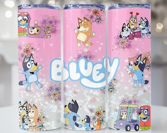 Bluey Snow Globe Tumbler - Etsy