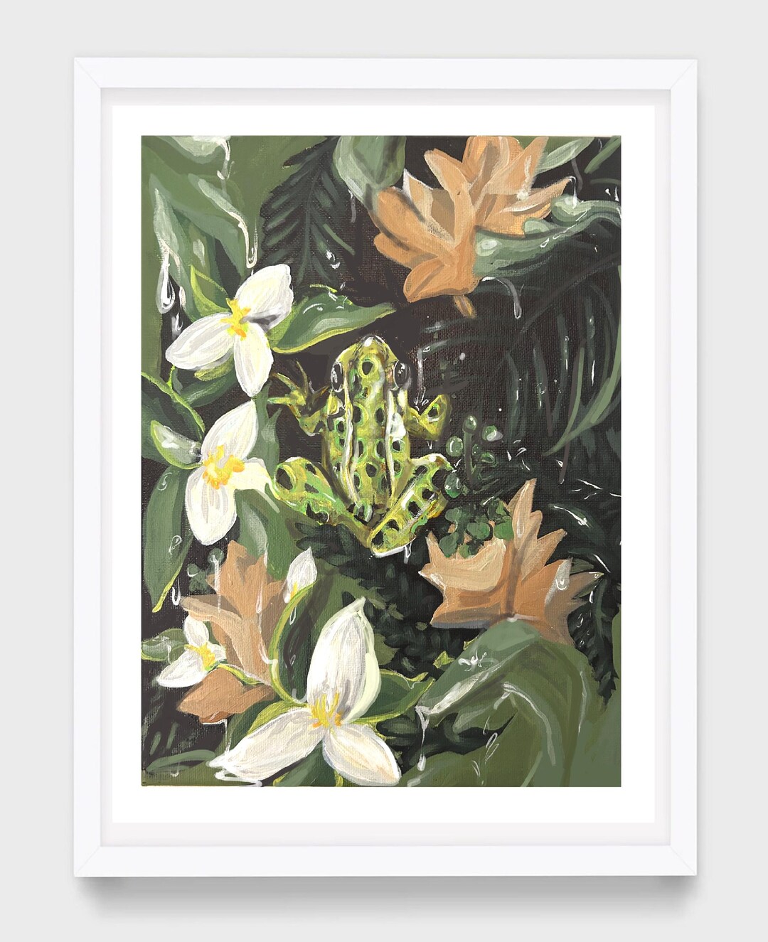 The Great Northern Leopard Frog- Art Print - Etsy