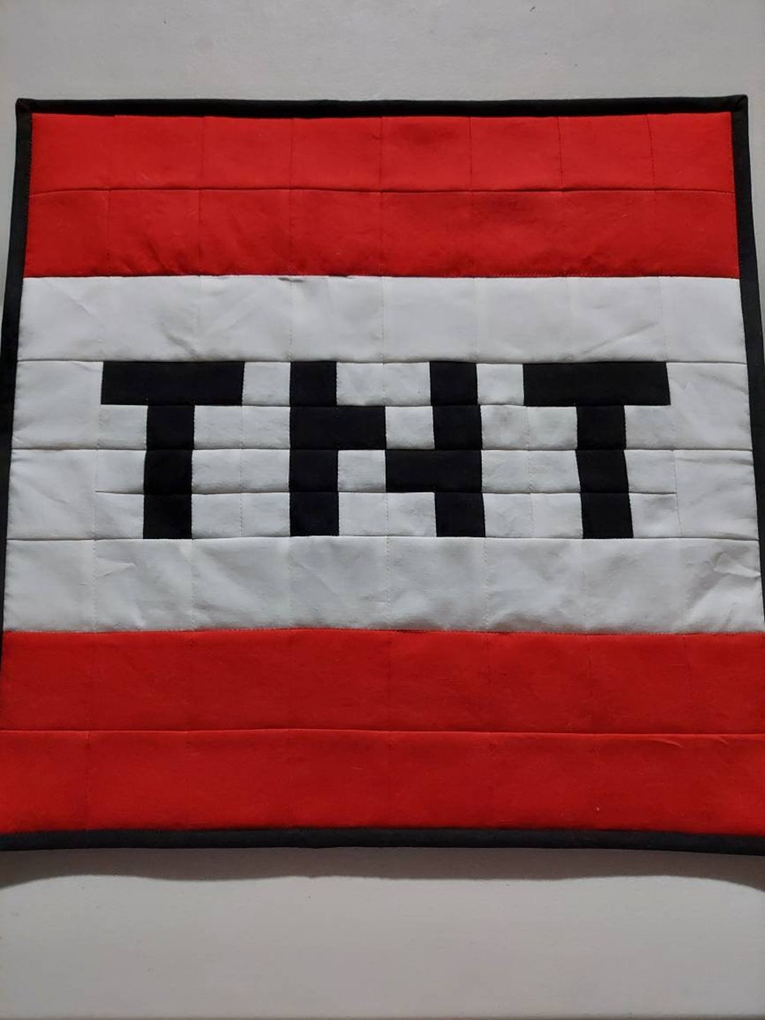 Minecraft Inspired TNT Quilted Wall Hanging - Etsy