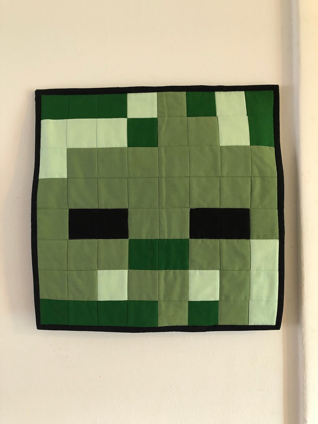 Minecraft Inspired Zombie Quilted Wall Hanging - Etsy