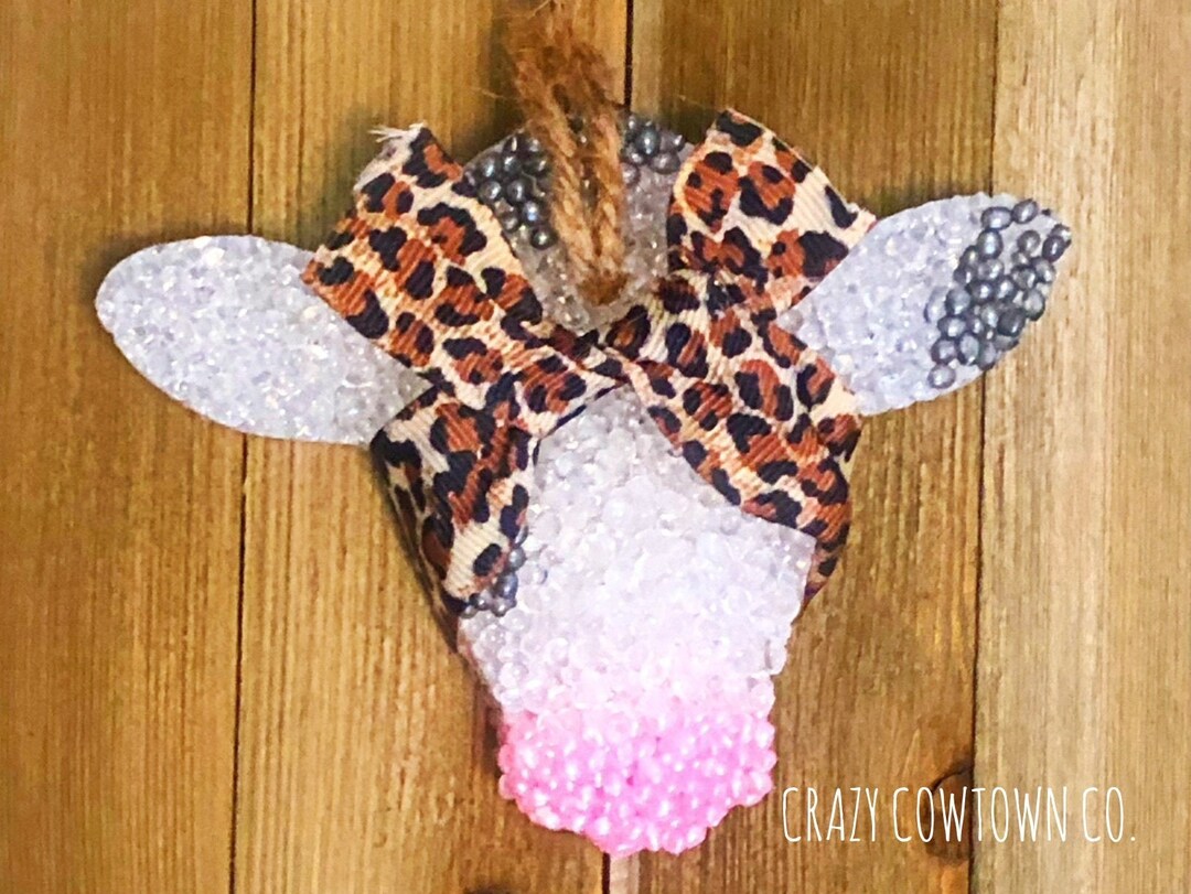 Cow Car Freshie - Cow Freshie With Bow - Cow Head Freshie - Etsy