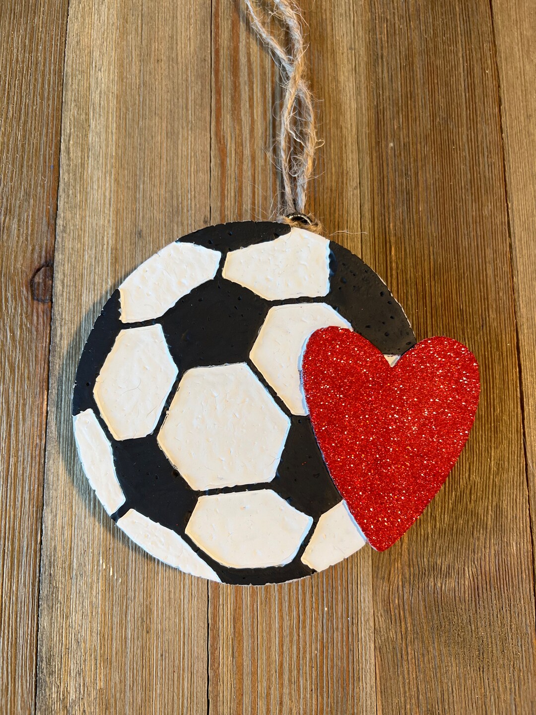 Soccer Ball With Heart - Car Freshie - Etsy