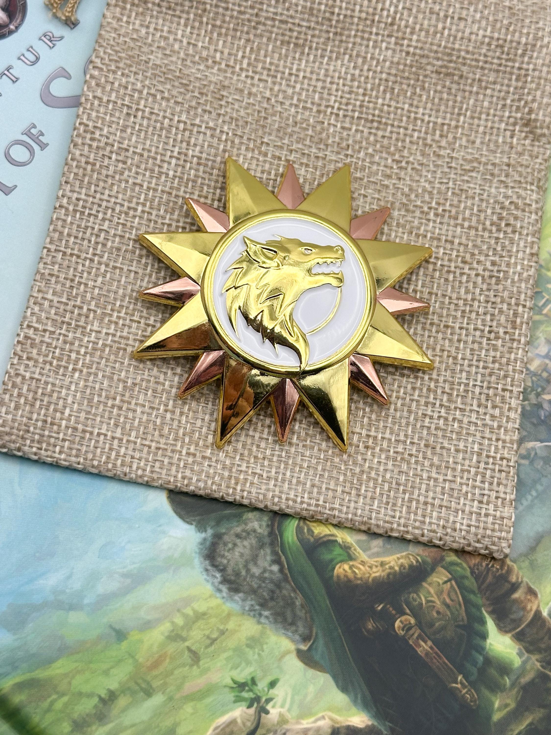 Lone Wolf's Personal Crest Cloak Clasp Badge Brooch Pin - Etsy