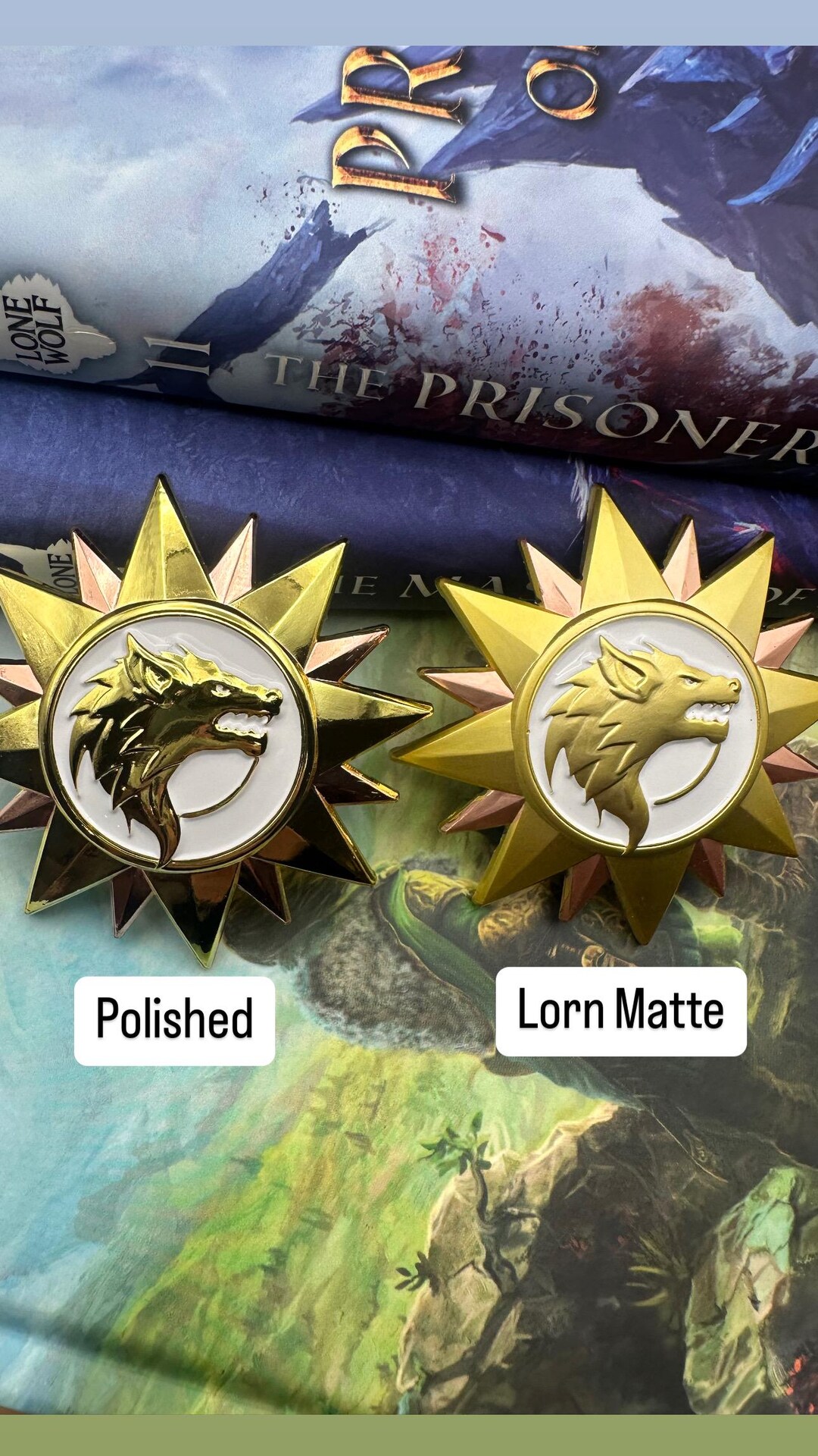 Lone Wolf's Personal Crest Cloak Clasp Badge Brooch Pin - Etsy