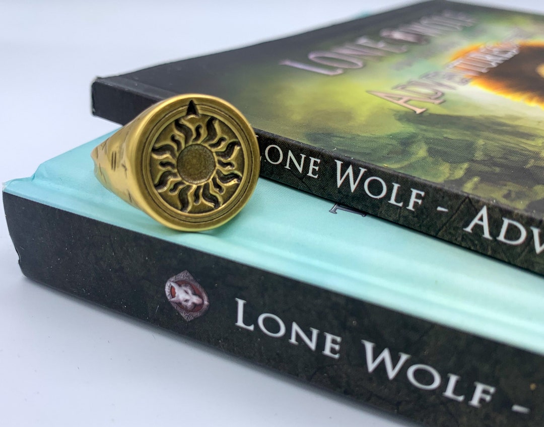 Kai Battle Signet Seal Ring Lone Wolf - Etsy