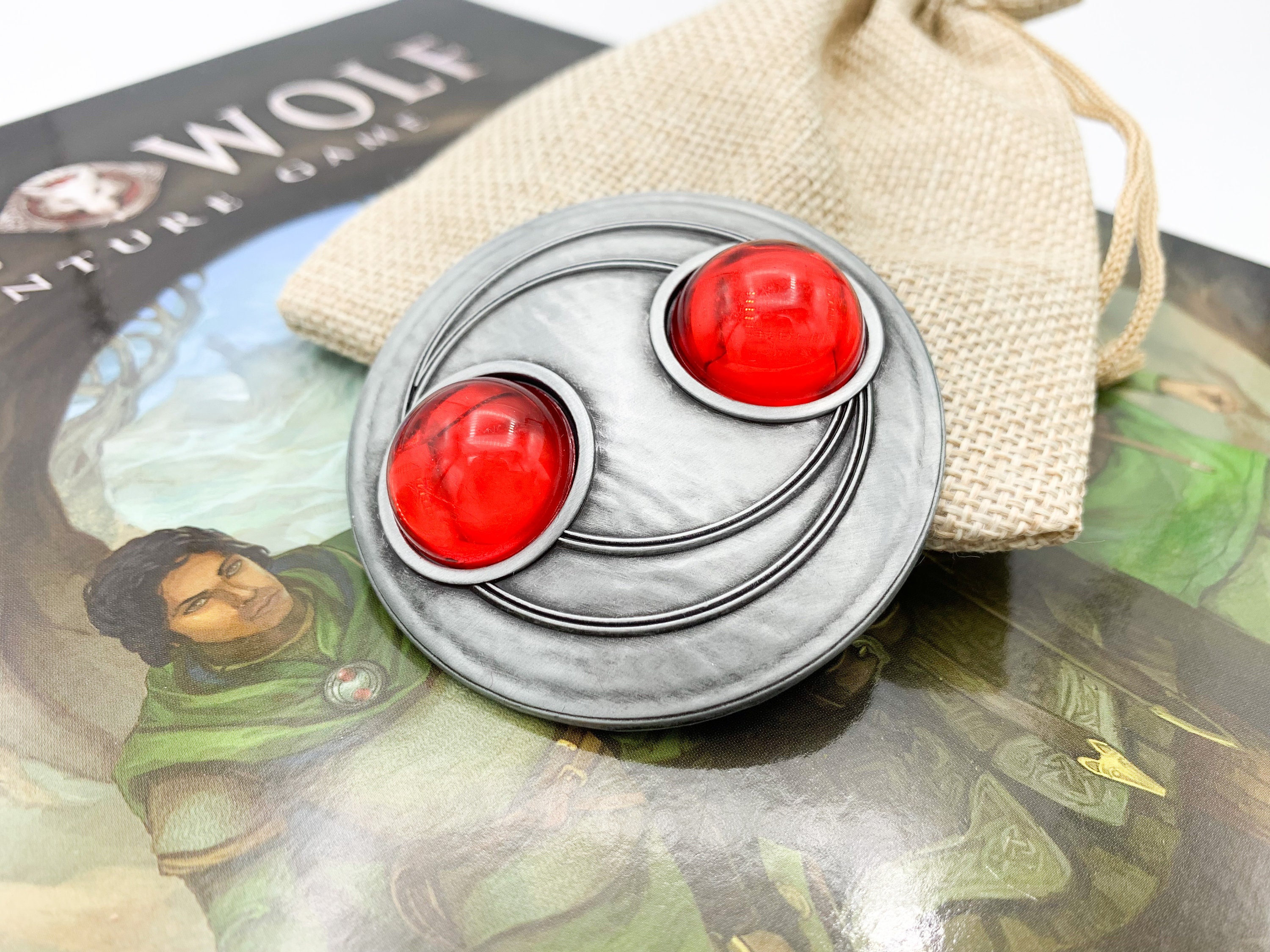 Kai Initiate Rank Cloak Clasp Badge Lone Wolf Brooch Pin - Etsy